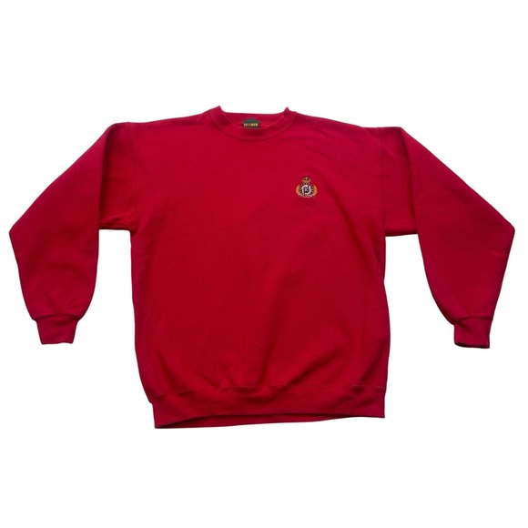Ivy Crown | Shirts | Vintage Ivy Crew Sweatshirt Mens L Red Made Usa ...